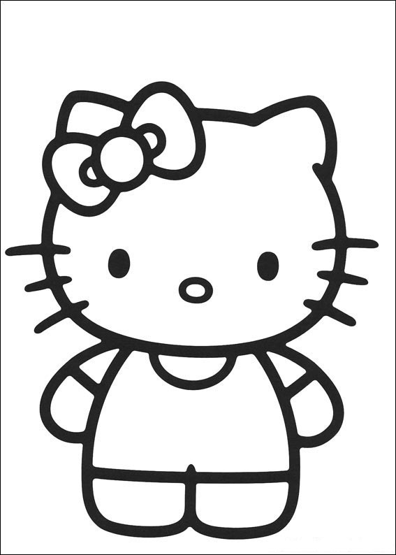 Pobarvanka Hello Kitty
